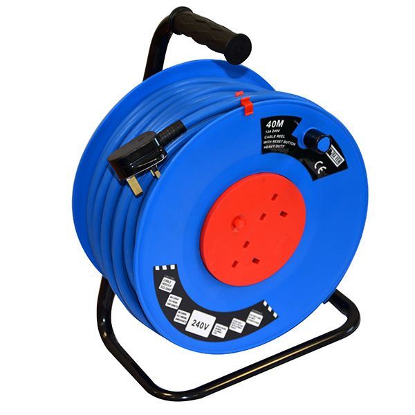 Tala Large Heavy Duty Cable Reel 40m x 2.5mm | Building Supplies ...